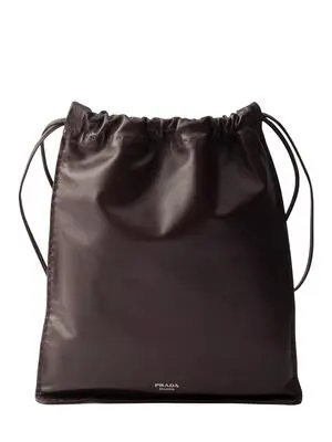 Prada Nappa Leather Wish Pouch - Brown