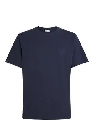 Frescobol Carioca Cotton-linen Dinis T-shirt - Navy