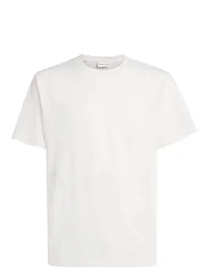 Frescobol Carioca Cotton-linen Dinis T-shirt - Ivory