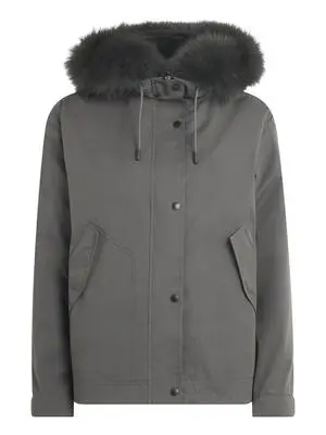 YVES SALOMON Fur-trimmed Down Parka - Beige