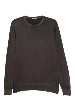 VENGERA Crew-neck Sweater - Brown