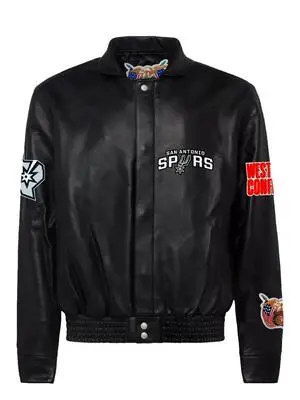 JEFF HAMILTON San Antonio Spurs Leather Jacket - Black
