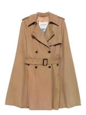 Burberry Belted Cape - Neutrals