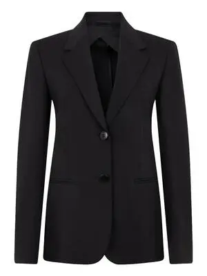 Max Mara Single-breasted Peaked-lapel Blazer - Black