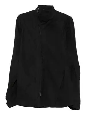 LEON EMANUEL BLANCK High-neck Zip Shirt Jacket - Black