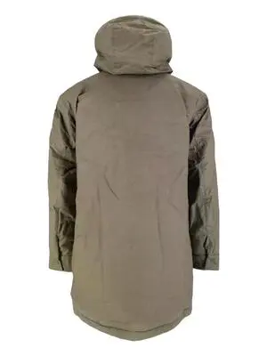K-WAY Mid-length Hooded Coat - Brown
