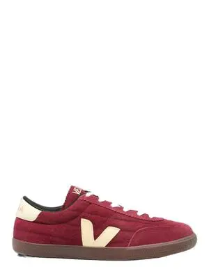 VEJA Suede Logo-patch Sneakers - Red