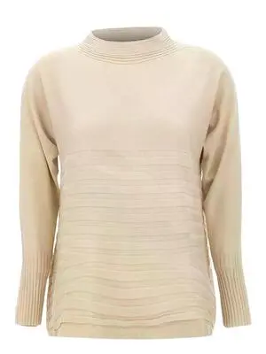 ELENA MIRÒ Long-sleeve Textured Knit Sweater - Neutrals