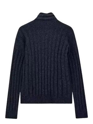 Giorgio Armani Ribbed V-neck Jumper - Blue