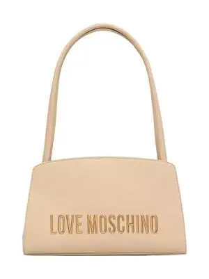 Moschino Logo-plaque Tote Bag - Neutrals