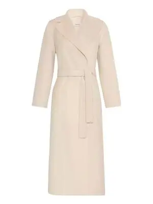 Max Mara Poldo Belted Wrap Coat - Neutrals
