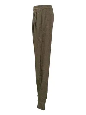 Andamane Renee Button-cuff Tapered Trousers - Brown
