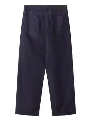 Maison Kitsuné Logo Patch Wide-leg Jeans - Blue