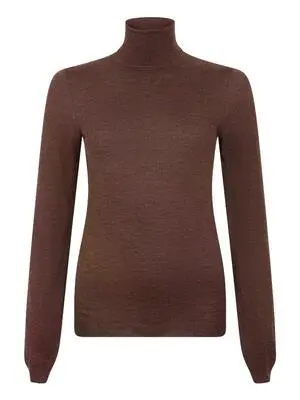 MAISON MARGIELA Roll-neck Long-sleeve Sweater - Brown