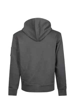 Moose Knuckles Logo-patch Drawstring Hoodie - Grey