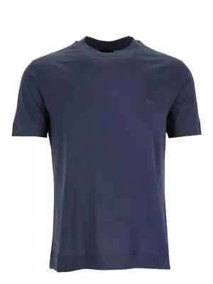 Emporio Armani Travel Essential Lyocell Blend Jersey T-shirt - Blue