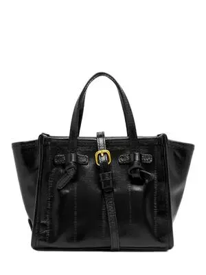GIANNI CHIARINI Miss Marcella Knot-Detail Tote Bag Black