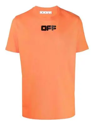 Off-White Logo-print Short-sleeve T-shirt - Orange