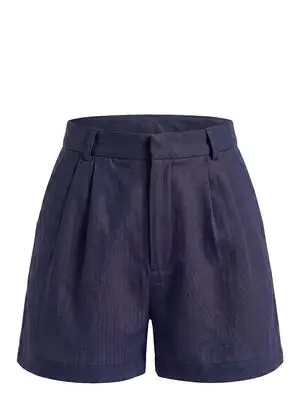 Yumi Kim Rhea Navy Linen Short - Blue