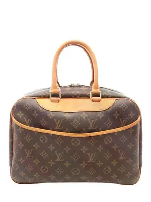 LOUIS VUITTON 2002 Deauville Monogram Tote Bag - Brown