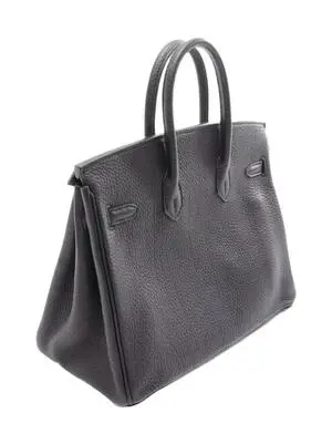 Hermès Togo Leather Birkin 25 Tote Bag - Black