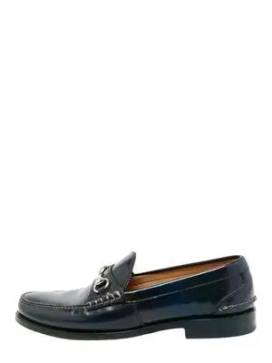 Gucci Leather Horsebit Loafers - Blue