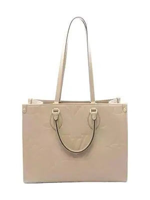 LOUIS VUITTON Louis Vuitton 2021 OnTheGo MM Monogram Empreinte Tote Bag Neutrals