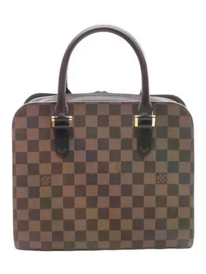 LOUIS VUITTON 2000 Triana Damier Ebène Tote Bag - Brown