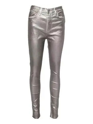 Rag & Bone Metallic Jeans - Grey