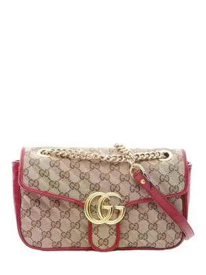 Gucci Marmont Gg Shoulder Bag - Neutrals