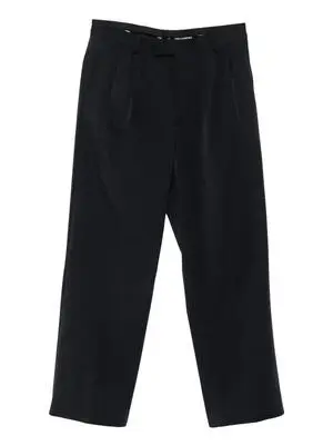 Karl Lagerfeld Pleated Wide-leg Trousers - Blue