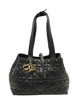 Dior 2023 Medium Toujours Macrocannage Tote Bag - Black