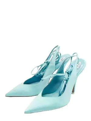 Attico Venus Crystal-embellished Pumps - Blue