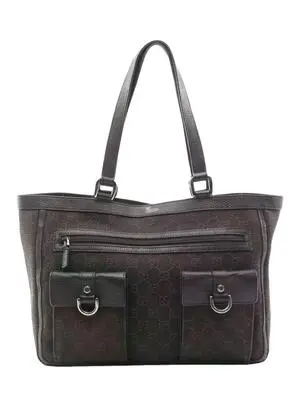 Gucci 2000s Abby Gg Pattern Tote Bag - Brown