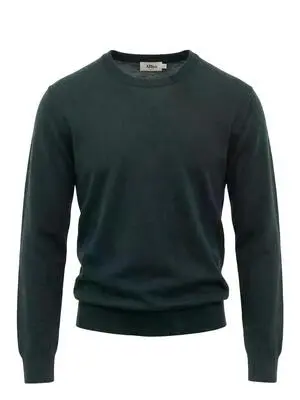 Altea Fine-knit Crew-neck Sweater - Green