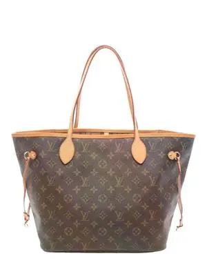LOUIS VUITTON Monogram Canvas Neverfull Mm Tote Bag - Brown
