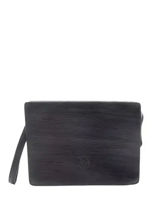 Loewe 2000s Anagram Clutch Bag - Black