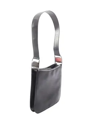 FERRAGAMO 2000s Logo-engraved Shoulder Bag - Black