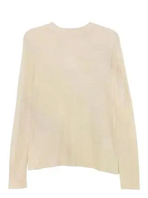 MAISON123 Long-sleeve Crew-neck T-shirt - Neutrals