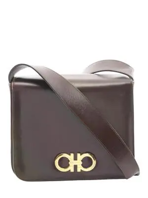 FERRAGAMO Gancini Cross Body Bag - Brown