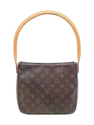LOUIS VUITTON 2002 Mm Looping Monogram Tote Bag - Brown