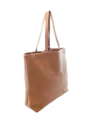 Prada 2010s Triangle Logo Tote Bag - Brown