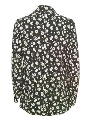Dolce & Gabbana Floral Print Tailored Blazer - Black