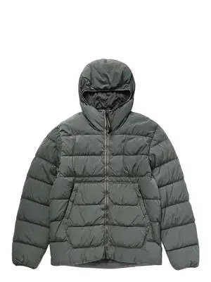 C.P. COMPANY Chrome-r Goggle Hooded Down Jacket In Recycled Nylon - Grey