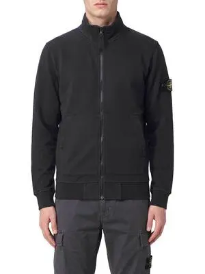 Stone Island Stone Island Zip-Up Jumper Black