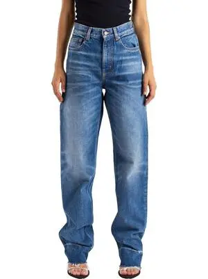 Chloé High Rise Wide Leg Jeans - Cobalt