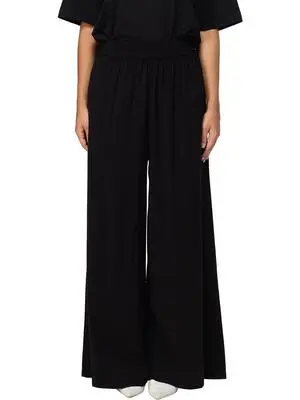ELEH Crêpe High-waisted Palazzo Pants - Black