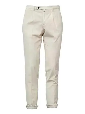 BRIGLIA 1949 Pleated Corduroy Trousers - Neutrals