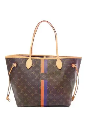 LOUIS VUITTON 201 Mm1 Neverfull Tote Bag Brown