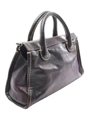 Chloé Edith Leather Tote Bag - Black